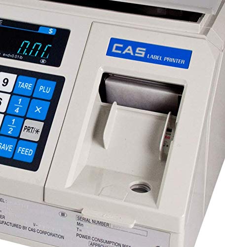 CAS LP1000N Label Printing Scale, 30lbs Capacity, 0.01lbs Readability