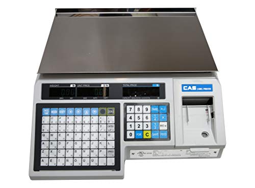 CAS LP1000N Label Printing Scale, 30lbs Capacity, 0.01lbs Readability