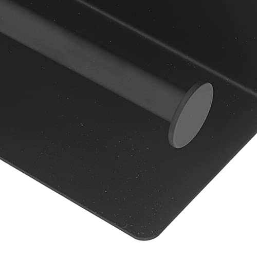 Stainless Steel Toilet Paper Holder with Shelf Self Adhesive Punch Toilet Paper Shelf Roll Holder for Bathroom (K10 Black)