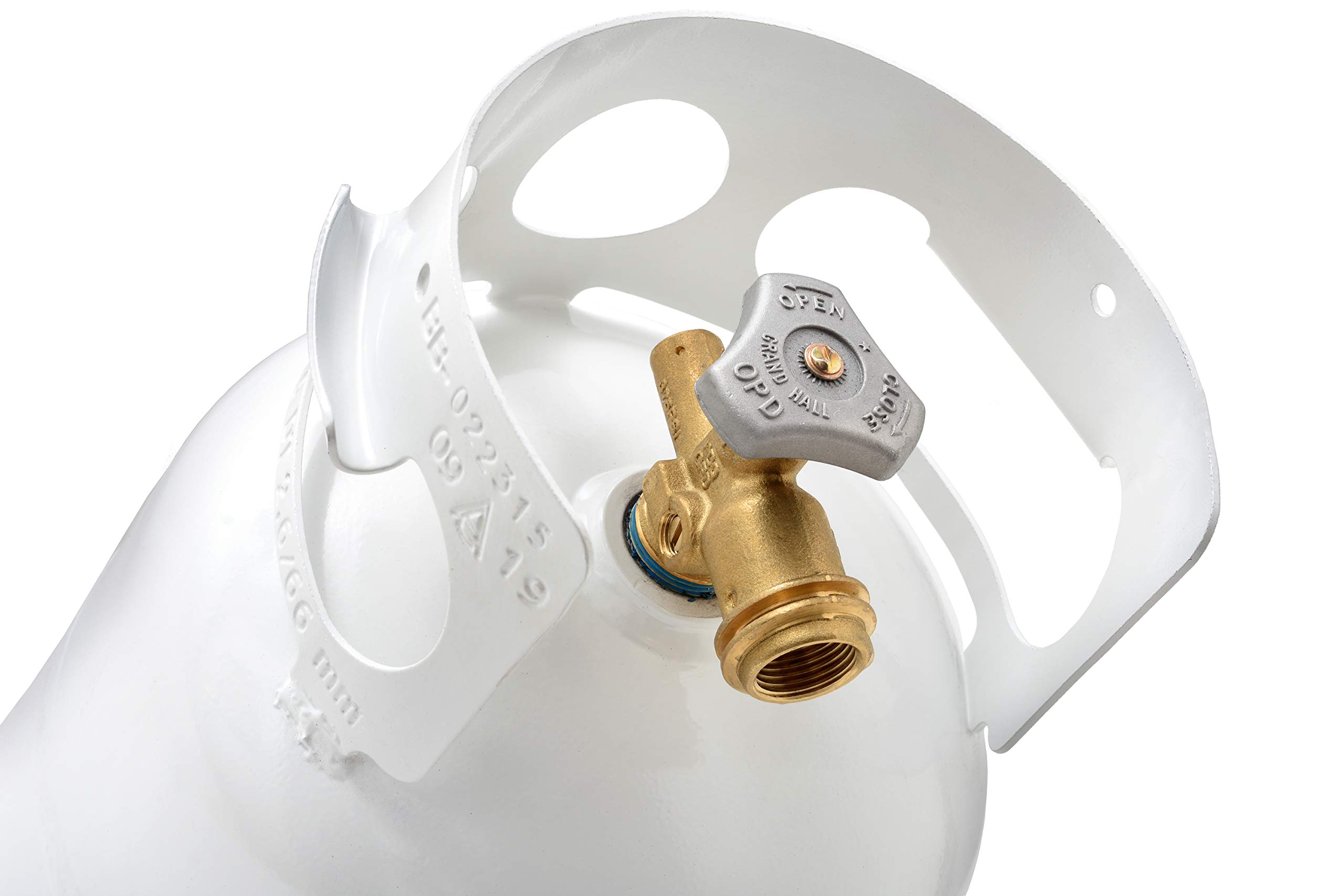 Flame King Propane Torch Kit Heavy Duty Weed Burner, 500,000 BTU & YSN5LB 5 Pound Propane Tank Cylinder, Great For Portable Grills, Fire Pits, Heaters And Overlanding, White