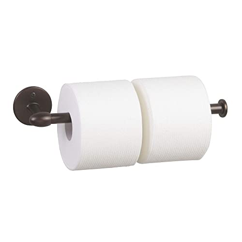 iDesign Orbinni Wall Mounted Metal Paper Towel Holder, Roll Organizer for Kitchen, Bathroom, Craft Room, Set of 1, Bronze