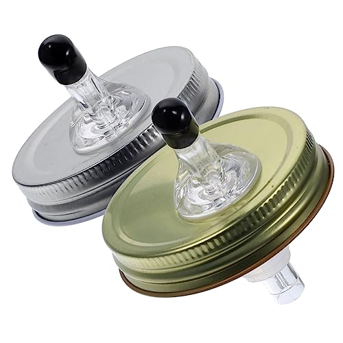 JOINPAYA 2 Set Acrylic shaker pour spout covers drinks spout cover boxed Mouth cover dispenser pouring spout oil tank can wine pourer mason jar liquid nozzle Spout beverages