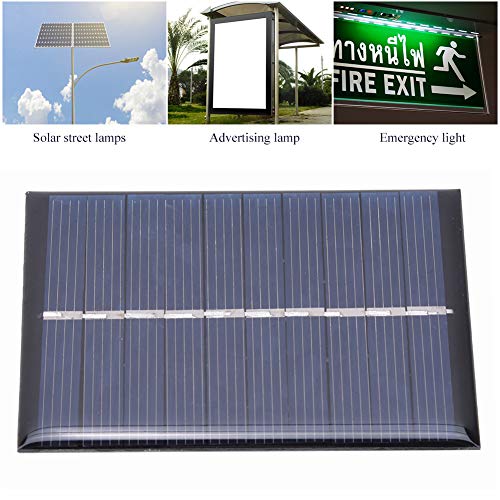 2Pcs 0.6W 5V Solar Panel, Polysilicon Solar Panel for Small Power Appliances, 80x55mm Solar Charging Panel for Emergency Lights, Advertising Lights