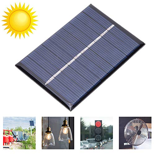 2Pcs 0.6W 5V Solar Panel, Polysilicon Solar Panel for Small Power Appliances, 80x55mm Solar Charging Panel for Emergency Lights, Advertising Lights