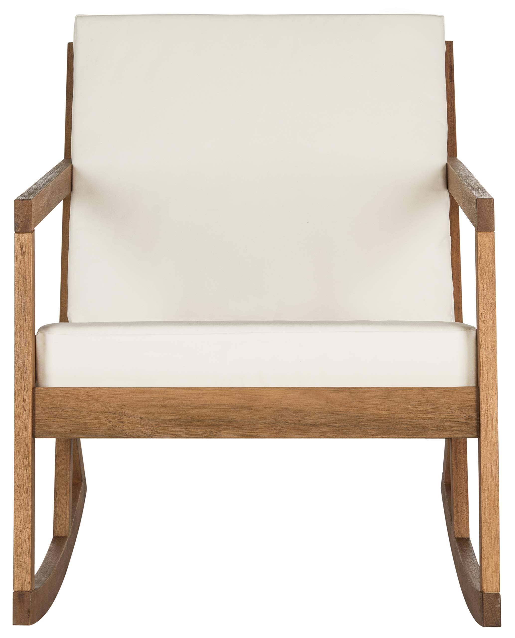 Safavieh Outdoor Rocking Chair and Christopher Knight Home Acacia Wood Side Table