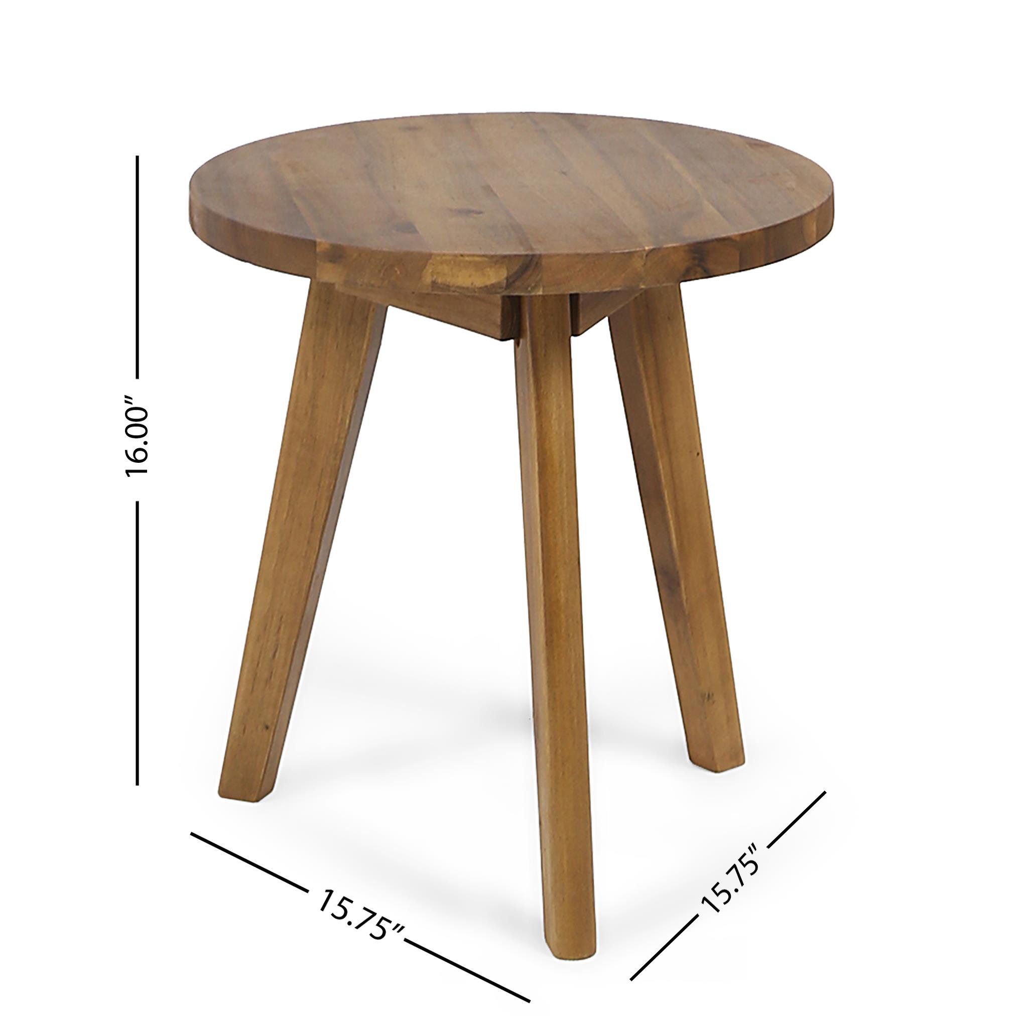 Safavieh Outdoor Rocking Chair and Christopher Knight Home Acacia Wood Side Table