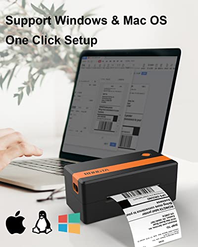 Rongta Label Printer,Thermal Label Printer, Shipping Label Printer for Small Business, Compatible with Amazon, Ebay, Etsy, Shopify and FedEx,UPS (Black)