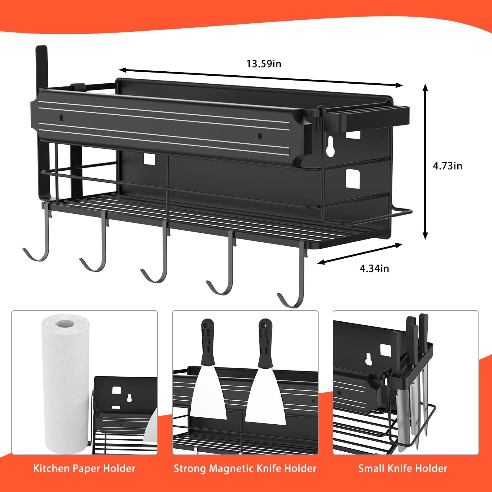 Griddle Caddy for Blackstone 28"/36" Griddle/Prep Cart Accessories Storage,Upgraded 5-In-1 BBQ Barbecue Grill Accessories Caddy Space Saving Organizer Box for Outdoor Grill with Magnetic Tool Holder