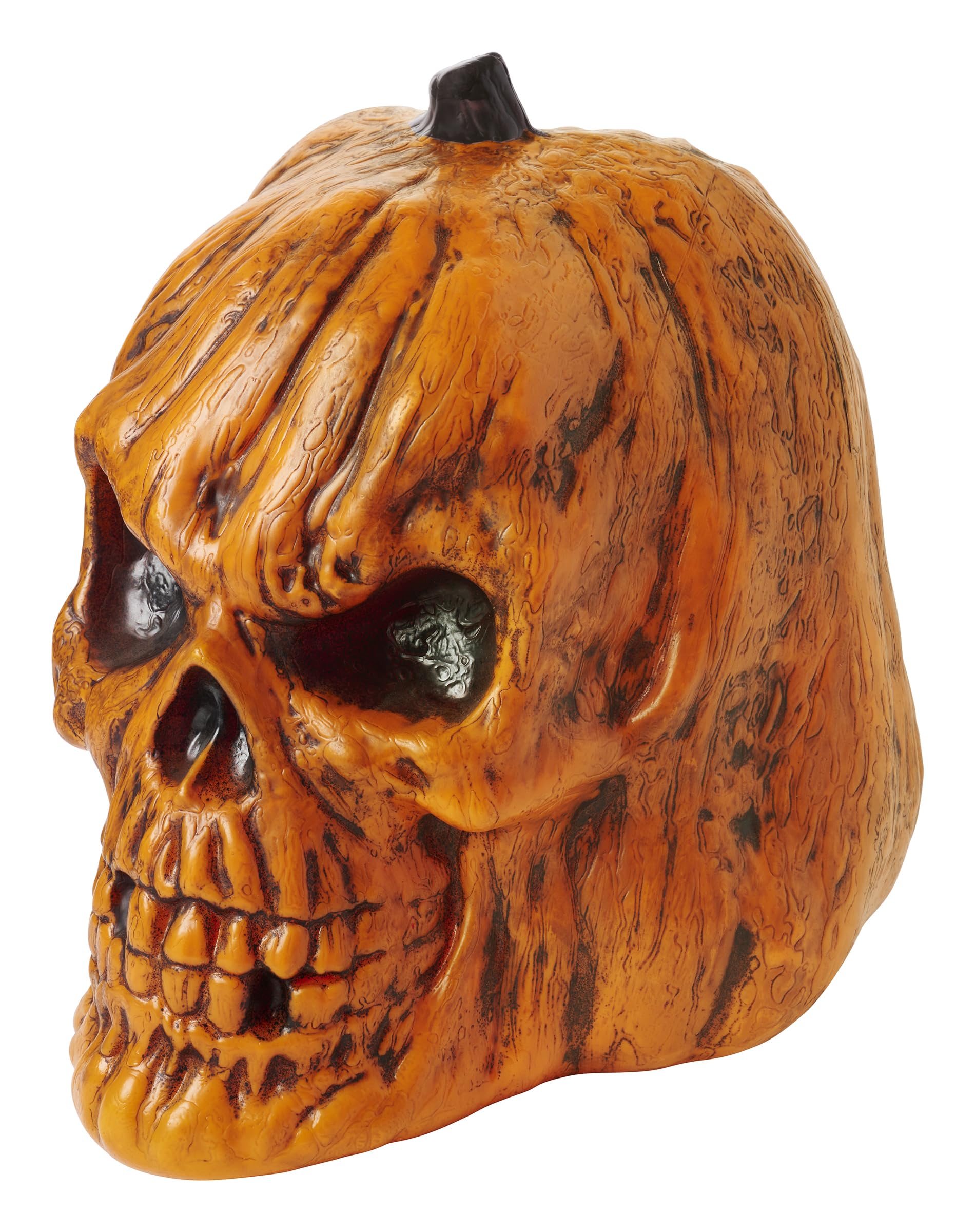 Spirit Halloween Pumpkin Skull | Horrifying Halloween Decoration | Perfect for Haunted Houses