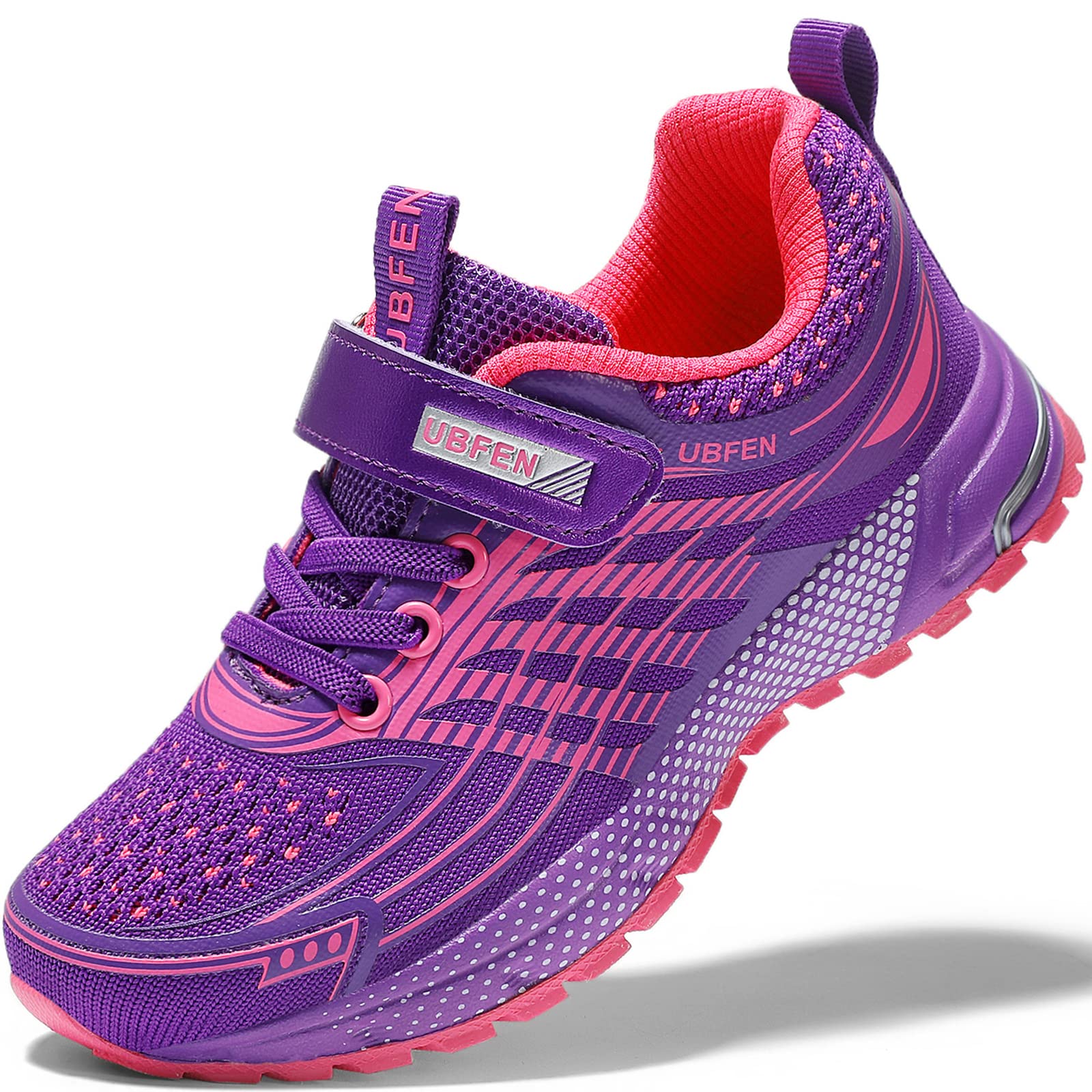UBFEN Kids Sneakers Boys Girls Tennis Shoes for Running Athletic Walking Gym Sports Lightweight Breathable