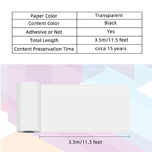 M02 Pro Printer + Clear Paper