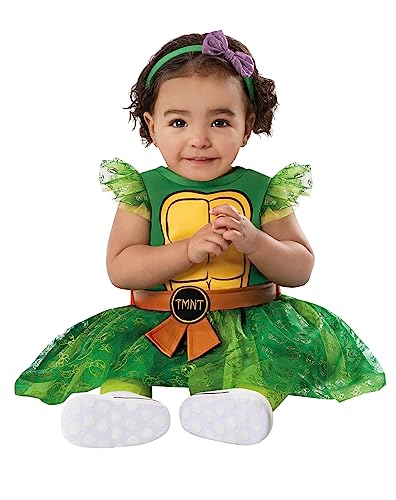 Spirit Halloween Teenage Mutant Ninja Turtle Infant Dress Costume - | 12-18m | Officially Licensed | TMNT | Baby Costumes | Group Costumes