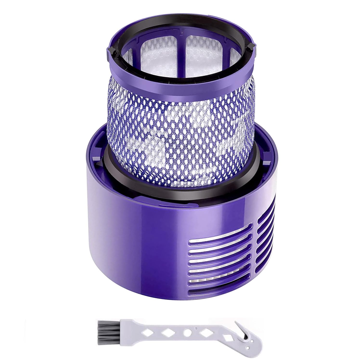 Replacement V10 Filters for Dyson V10 Cyclone Series, V10 Absolute, V10 Animal, V10 Total Clean, SV12,Part No. 969082-01, Purple (1)