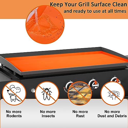 Silicone Griddle Mat for Blackstone 28 Inch Griddle, Heavy Duty Silicone Grill Mat, Protect Griddle Cooking Surface from Dust, Debris, Rust, Silicone Griddle Cover Flat Top Griddle Keep Griddle Clean