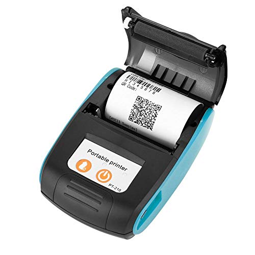Ciglow 58mm Wireless Thermal Receipt Printer, Mini Bluetooth Portable Receipt Printer with High Speed Printing Mobile POS Printer for Android, iPhone.(Blue)