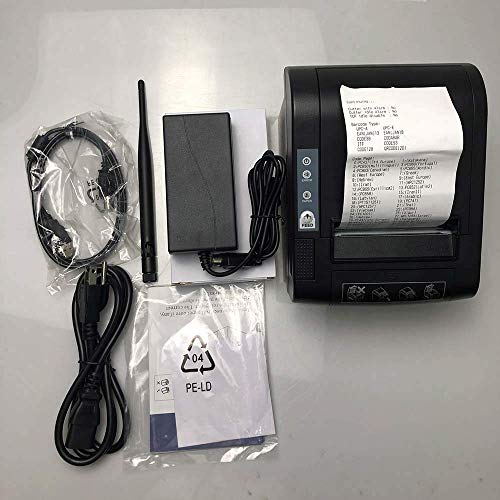 NETUM C750 QR Code Scanner and 80mm Thermal Receipt Printer,NETUM WiFi POS Printer with Auto Cutter