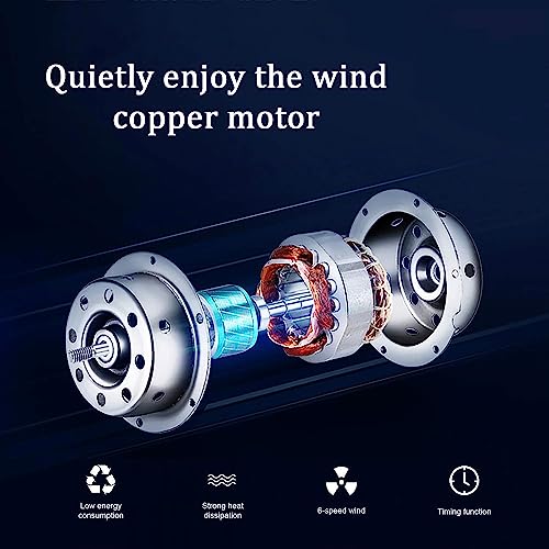 KATJAS Kids Bedroom Ceiling Fan with Light Reversible with Remote Control 6 Speeds Led Dimmable Fan Ceiling Light 64W with Timer Modern Quiet Ceiling Fan Light