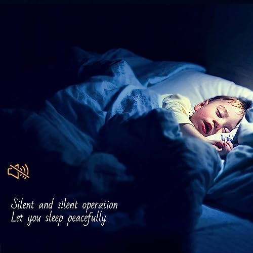 KATJAS Kids Bedroom Ceiling Fan with Light Reversible with Remote Control 6 Speeds Led Dimmable Fan Ceiling Light 64W with Timer Modern Quiet Ceiling Fan Light