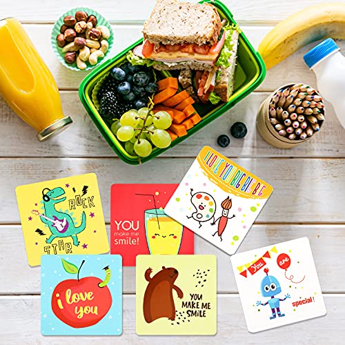 120 Pieces Lunch Box Notes for Kids Cute Lunchbox Notes for Kindergartners Inspirational and Motivational Kids Lunch Box Notes Back to School Gifts for Kids ,60 Style (Lovely Style)