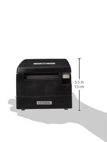 Citizen America CT-S2000UBU-BK CT-S2000 Series Hi-Speed POS Thermal Printer, 220 mm/Sec Print Speed, 42 Columns, USB, Internal Power Supply, Black
