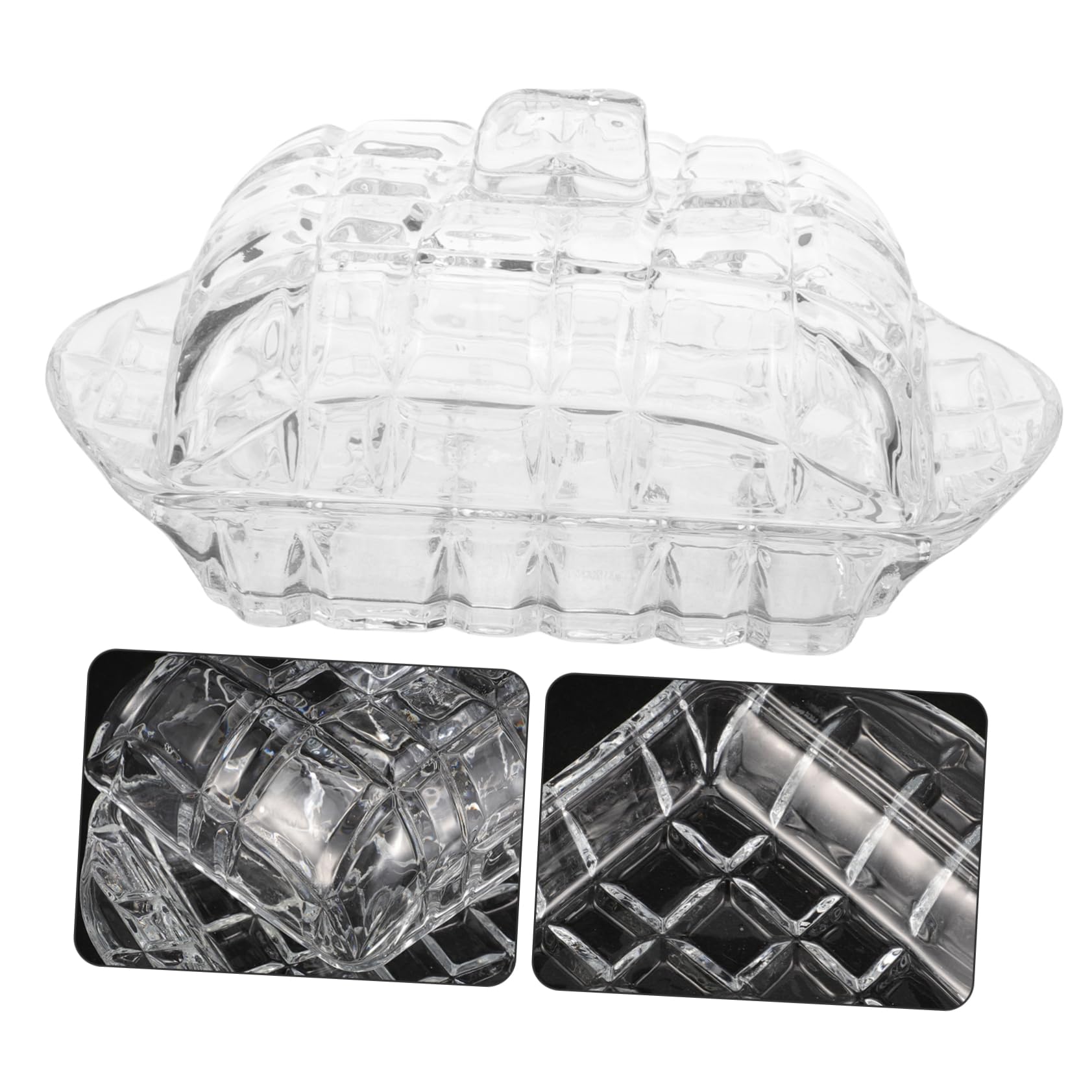IFANLANDOR Cupcake Display Stand Clear Cake Stand Mini Cupcake Stand Cupcake Holder with Lid Cupcake Stands Clear Display Stand Centerpiece Table Decorations Fruit Tray Dessert Glass Plate
