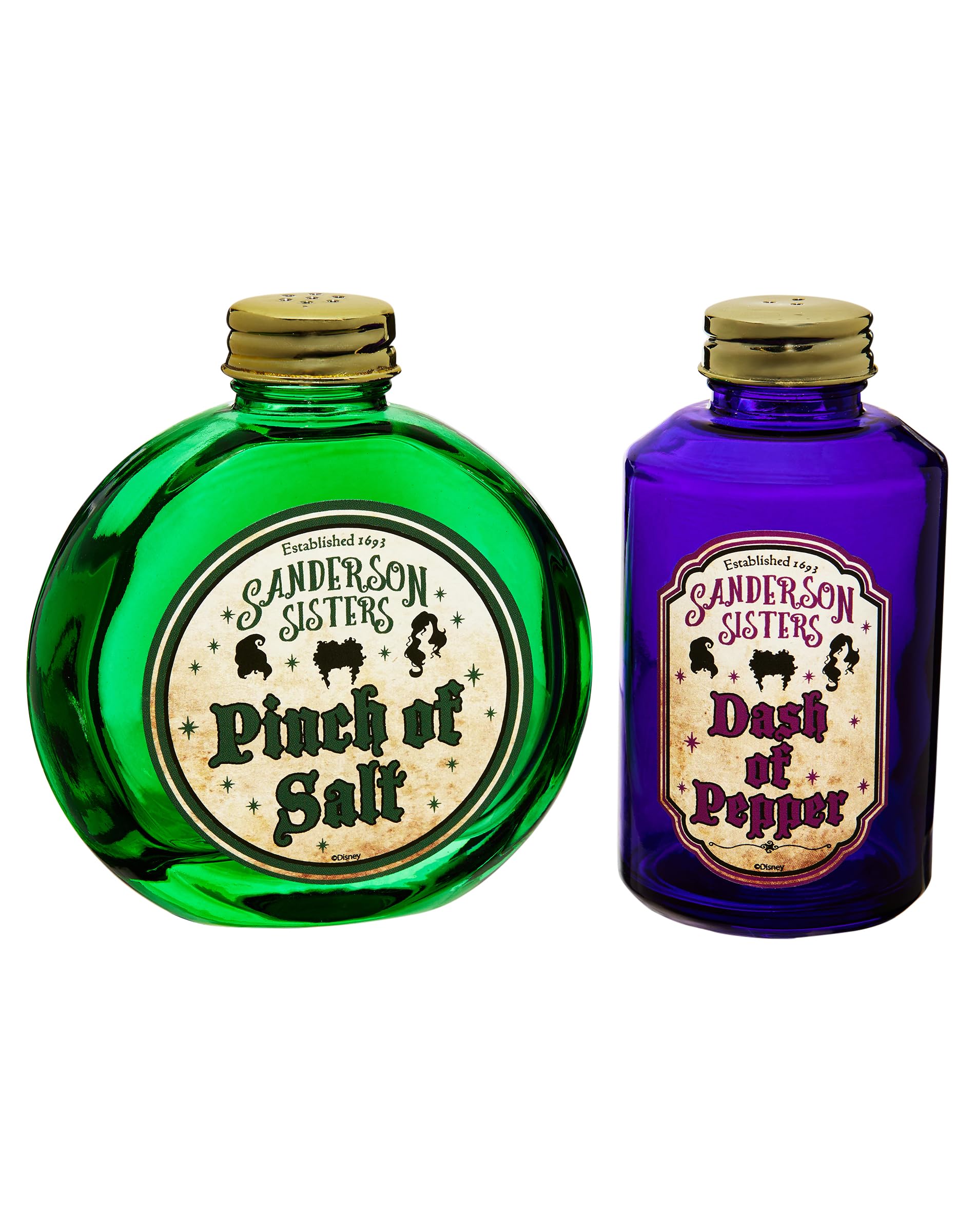 Spirit Halloween Hocus Pocus Salt and Pepper Shakers Set | Officially Licensed | Disney | Two-Pack | Hocus Pocus Decoration