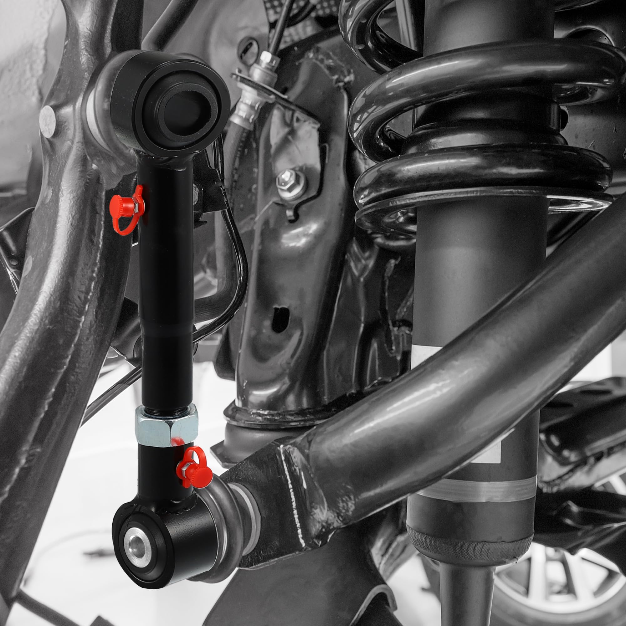 X AUTOHAUX 1 Set 2.5"-6" Adjustable Front Sway Bar Quick Disconnect End Links for Jeep Wrangler TJ 1997-2006 for Cherokee XJ 1984-2001 Replace 2030 Swaybar Quicker Disconnect System