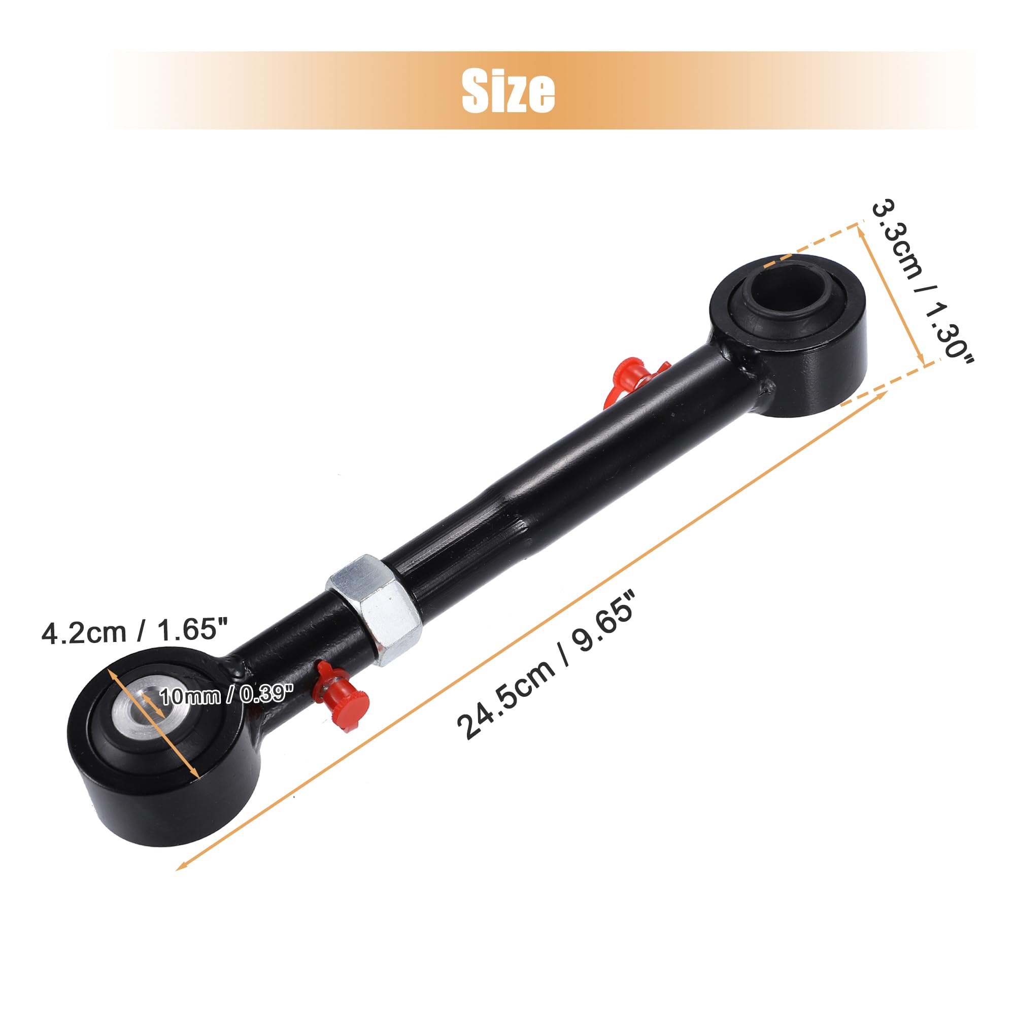 X AUTOHAUX 1 Set 2.5"-6" Adjustable Front Sway Bar Quick Disconnect End Links for Jeep Wrangler TJ 1997-2006 for Cherokee XJ 1984-2001 Replace 2030 Swaybar Quicker Disconnect System