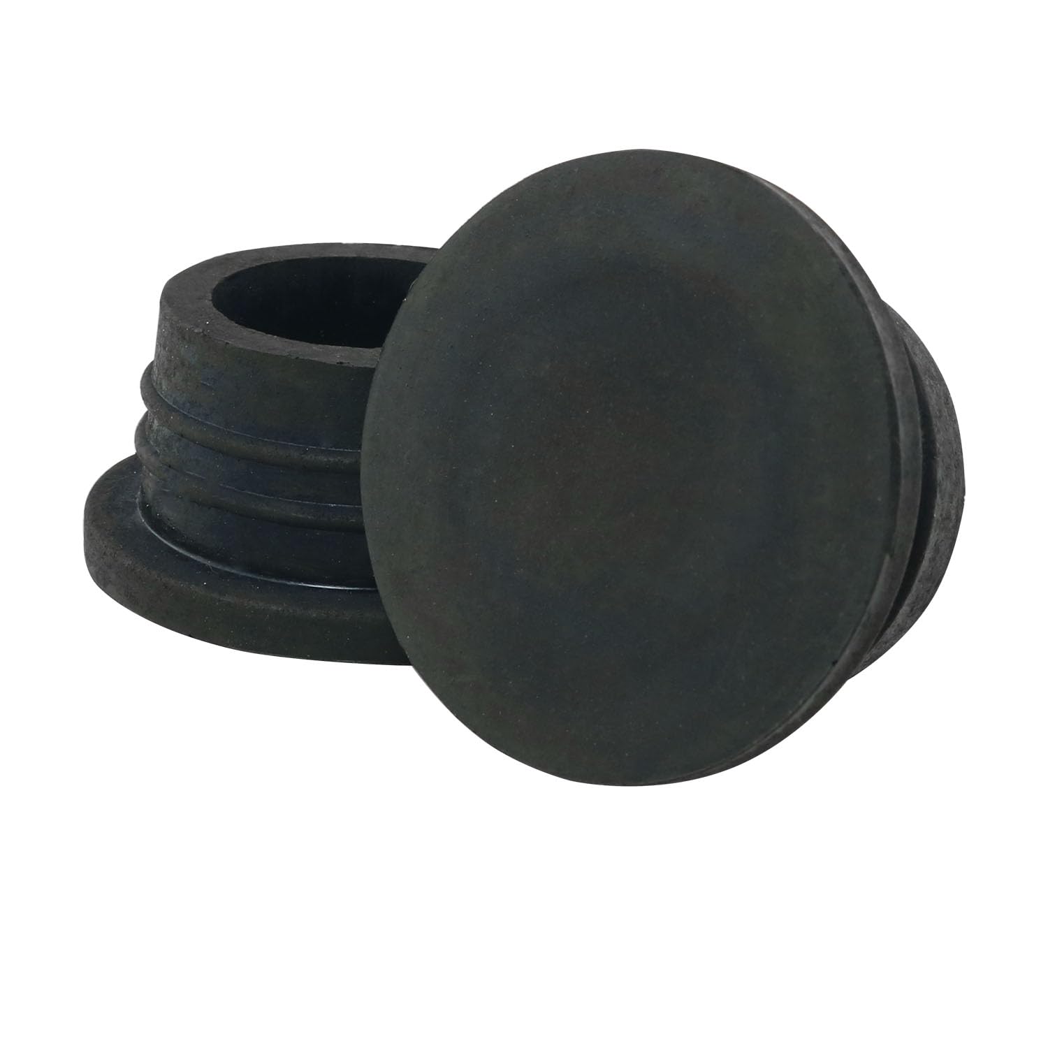 Pool Ladder Bumpers DGBRSM 2pcs Black Rubber Pool Ladder Bumpers for Inground Pool to Protect Swimming Pool Ladder Replacement Steps