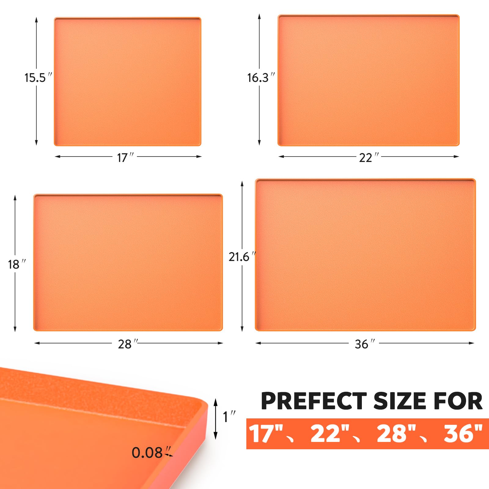 22 Inch Mat for Blackstone, 100% Food-Graded Silicone Griddle Cover with 2 Dishwashing Sponges