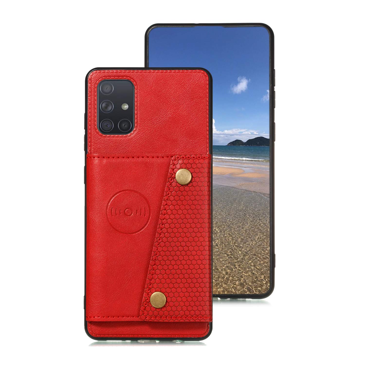 Compatible with Oppo Reno 2 Cover Case,Compatible with Oppo Reno2 PCKM70 PCKT00 PCKM00 CPH1907 PU leather Stand Phone Case Cover Red