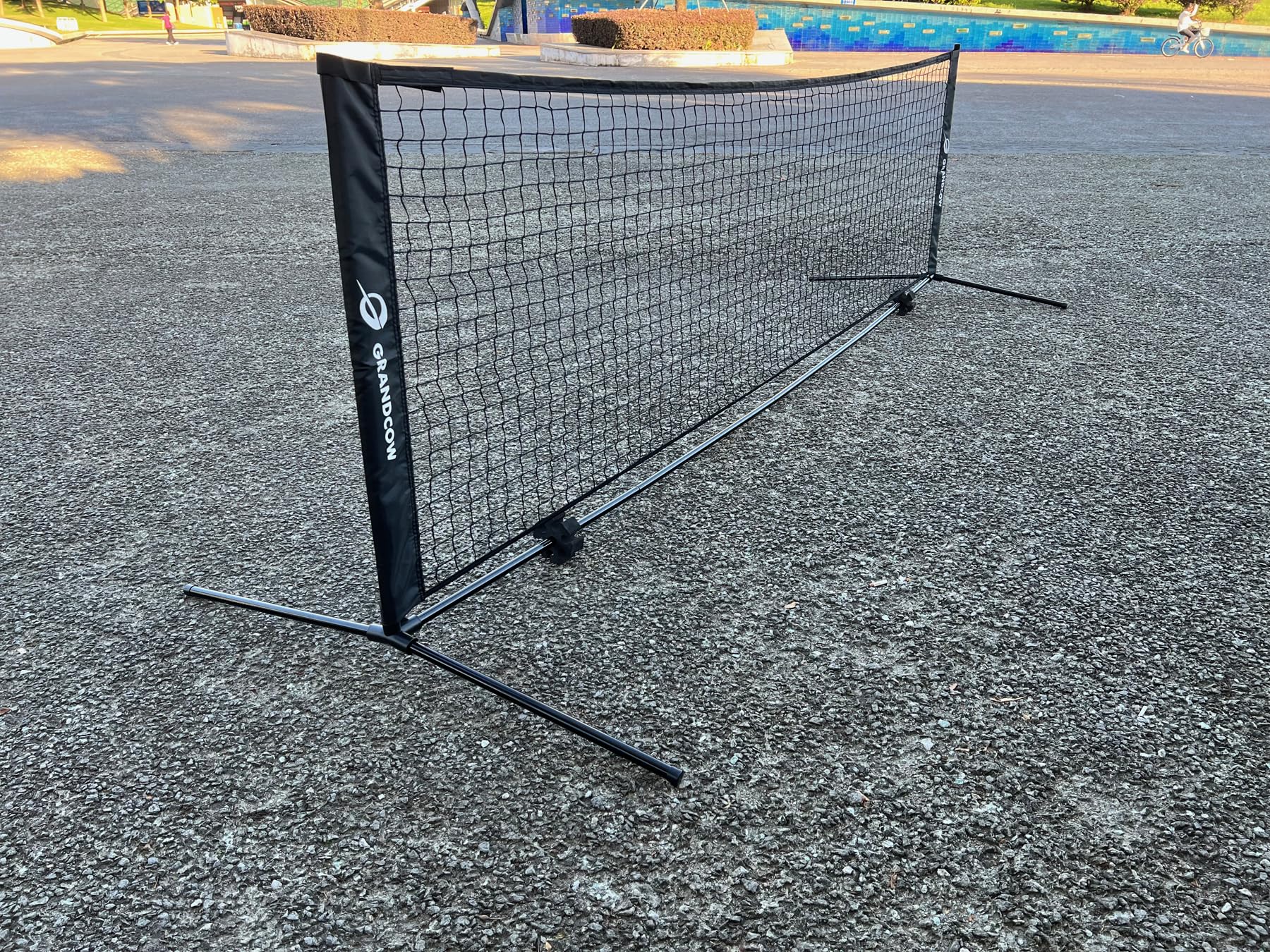 Portable Quick Set Mini Tennis Net 10ft for Padel Tennis net, Tennis net, Pickleball net on Driveway Backyards with Carrying Bag (10 ft)