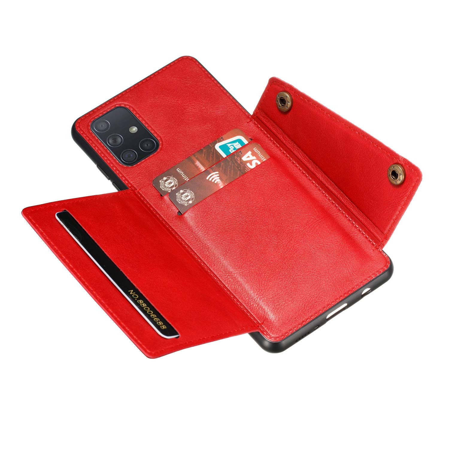 Compatible with Oppo Reno 2 Cover Case,Compatible with Oppo Reno2 PCKM70 PCKT00 PCKM00 CPH1907 PU leather Stand Phone Case Cover Red