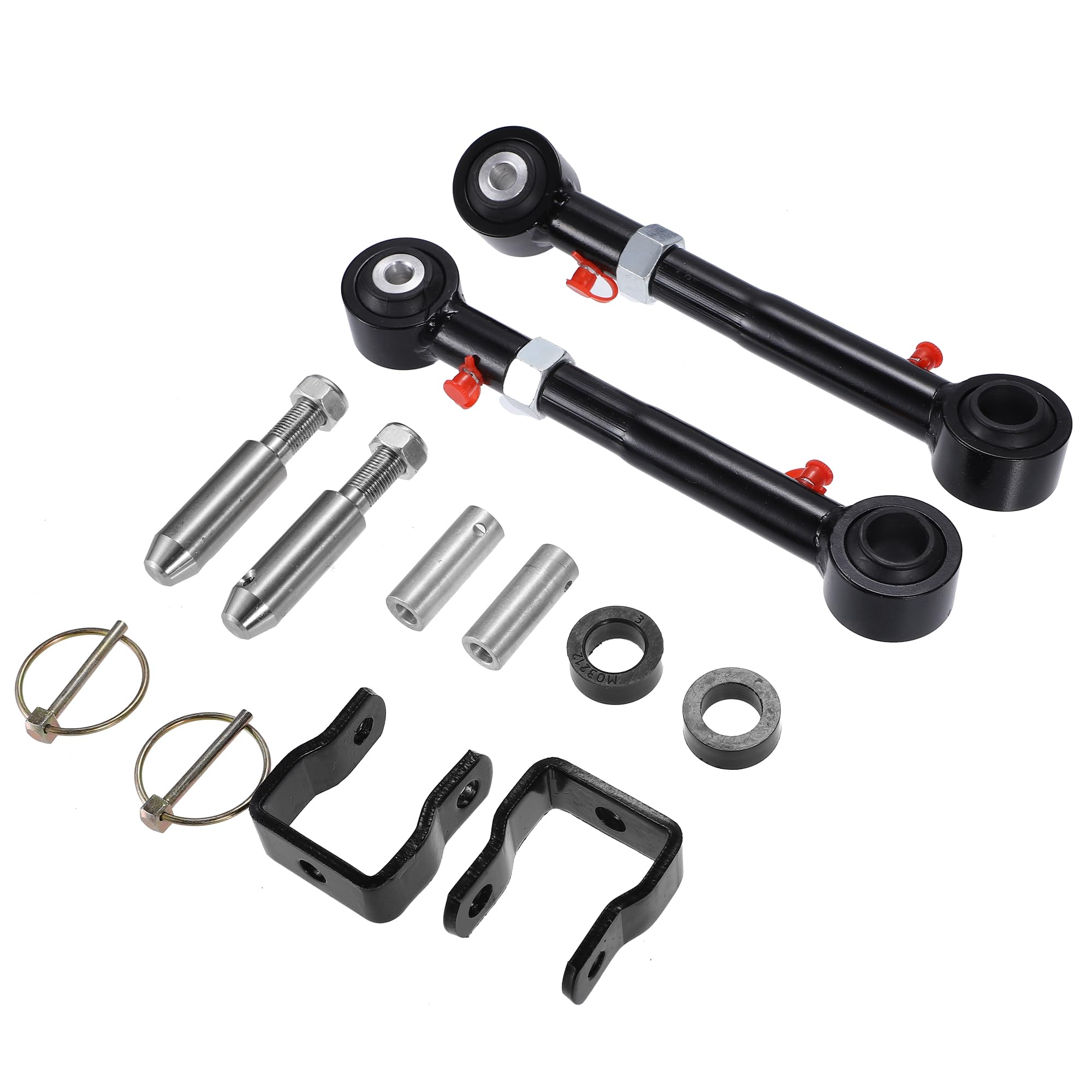 X AUTOHAUX 1 Set 2.5"-6" Adjustable Front Sway Bar Quick Disconnect End Links for Jeep Wrangler TJ 1997-2006 for Cherokee XJ 1984-2001 Replace 2030 Swaybar Quicker Disconnect System