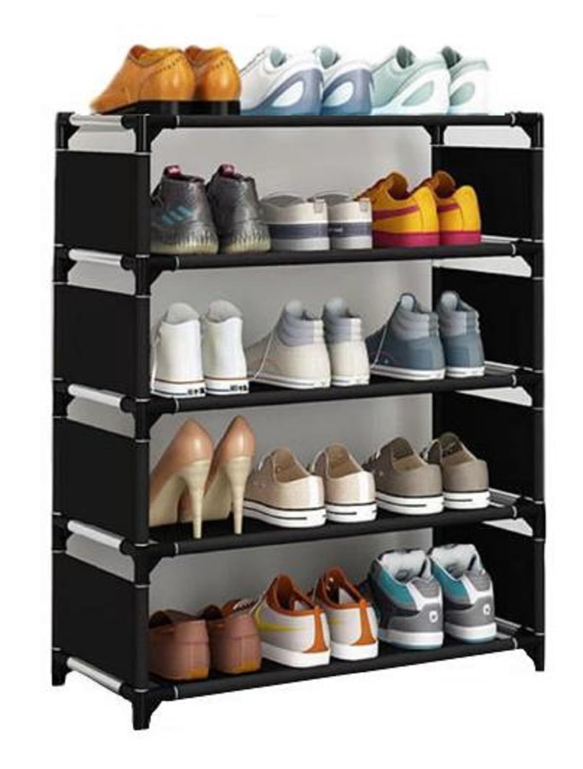 Anyvold Shoe Rack, Simple assembly and disassembly of shoe racks Expandable & Adjustable Fabric Shoe Shelf Storage Organizer,for outdoor and indoor