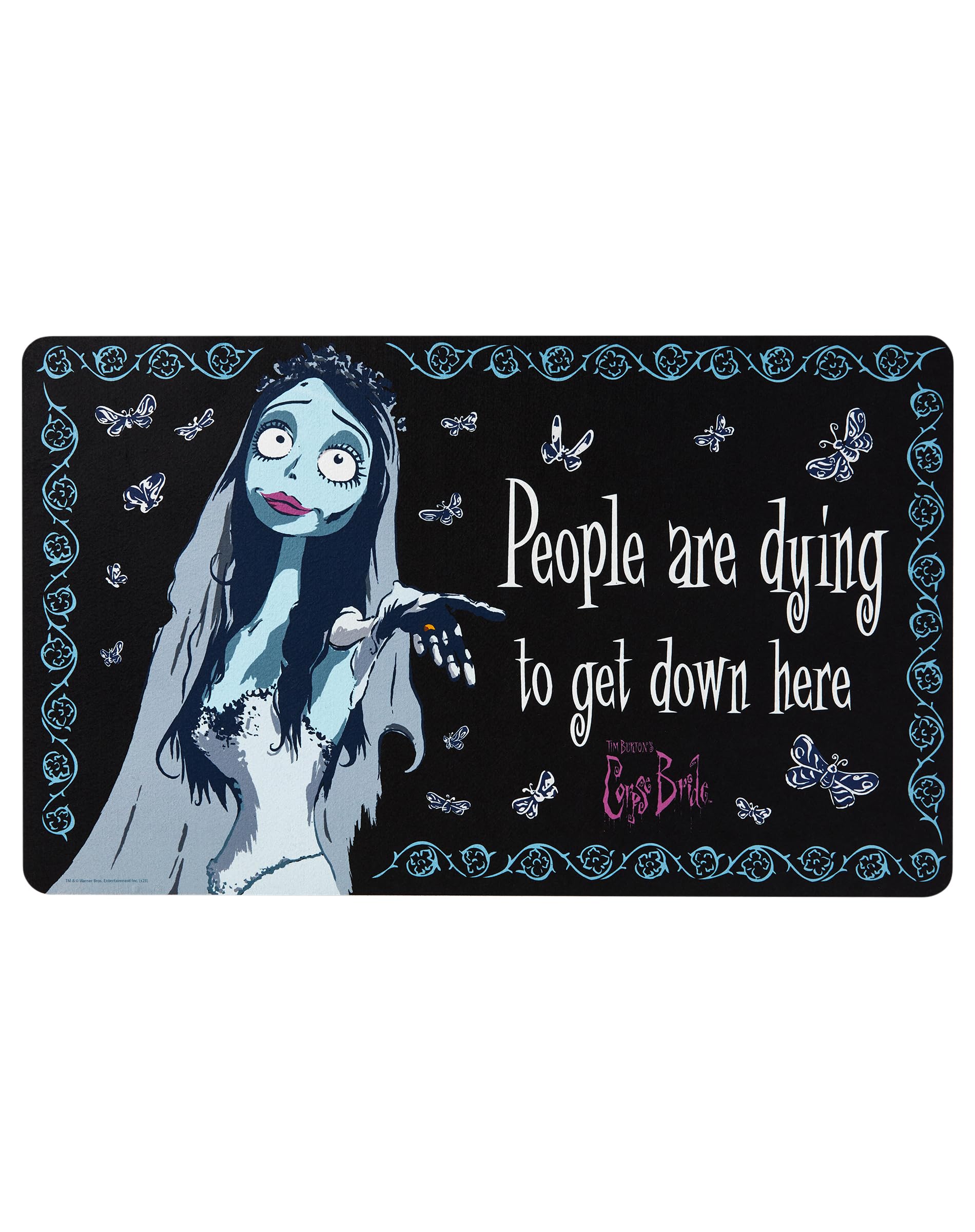 Spirit Halloween Tim Burton’s Corpse Bride Emily The Corpse Doormat | Officially Licensed | Outdoor décor