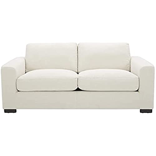 JFGJL Extra-Deep Down-Filled Loveseat Sofa Couch, 75.6" W, Cream