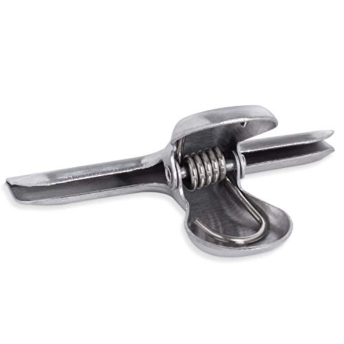 10 Pack Heavy Duty Metal Silver Chip Bag Clip Clamps for Air Tight Seal Kitchen Food Saver, Arts & Crafts (3" Inches)