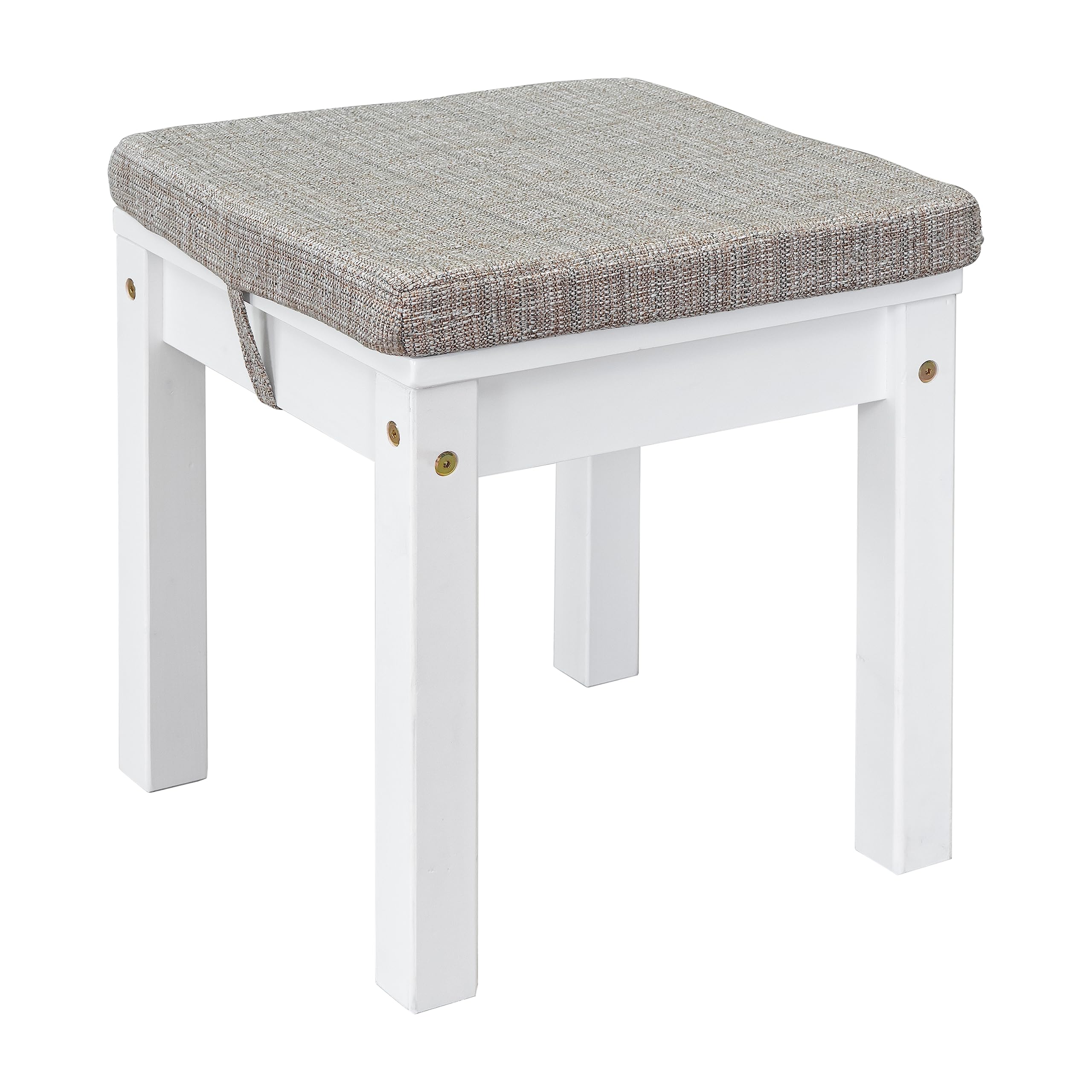 Bellemave Kids Desk and Chair Set Wood Study Desk with Storage and Cushion Stool House Shaped Art Table for Girls Boys Children, White