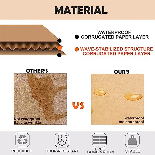 bimiti 12 Pack Shoe Box Cardboard Shoe Storage Boxes with Transparent Window Waterproof Stackable Storage Boxes with Lids Heavy Duty Kraft Drawer Shoe Boxes for Shoes, Socks, Stationery, Underwear