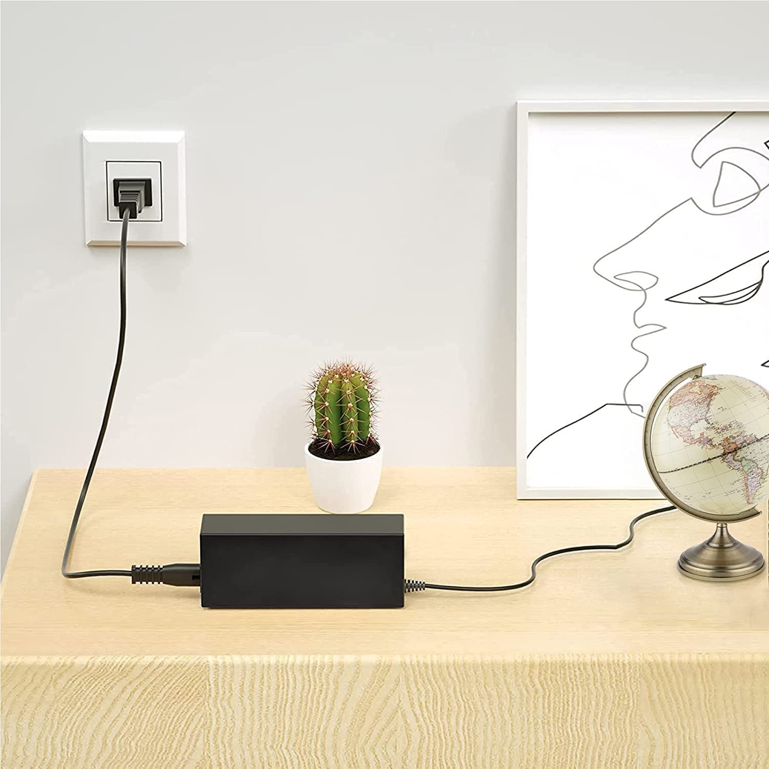 Guy-Tech 24V AC/DC Adapter Compatible with Magnetic Stripe Card Stripe EasyIDea Reader Encoder Msr609 Msr705 Msr805 Msr900 Msr606 Msr605 Msr206 Msr-9 Msr905 Msr905h Msre206 (Barrel Round Plug Tip)