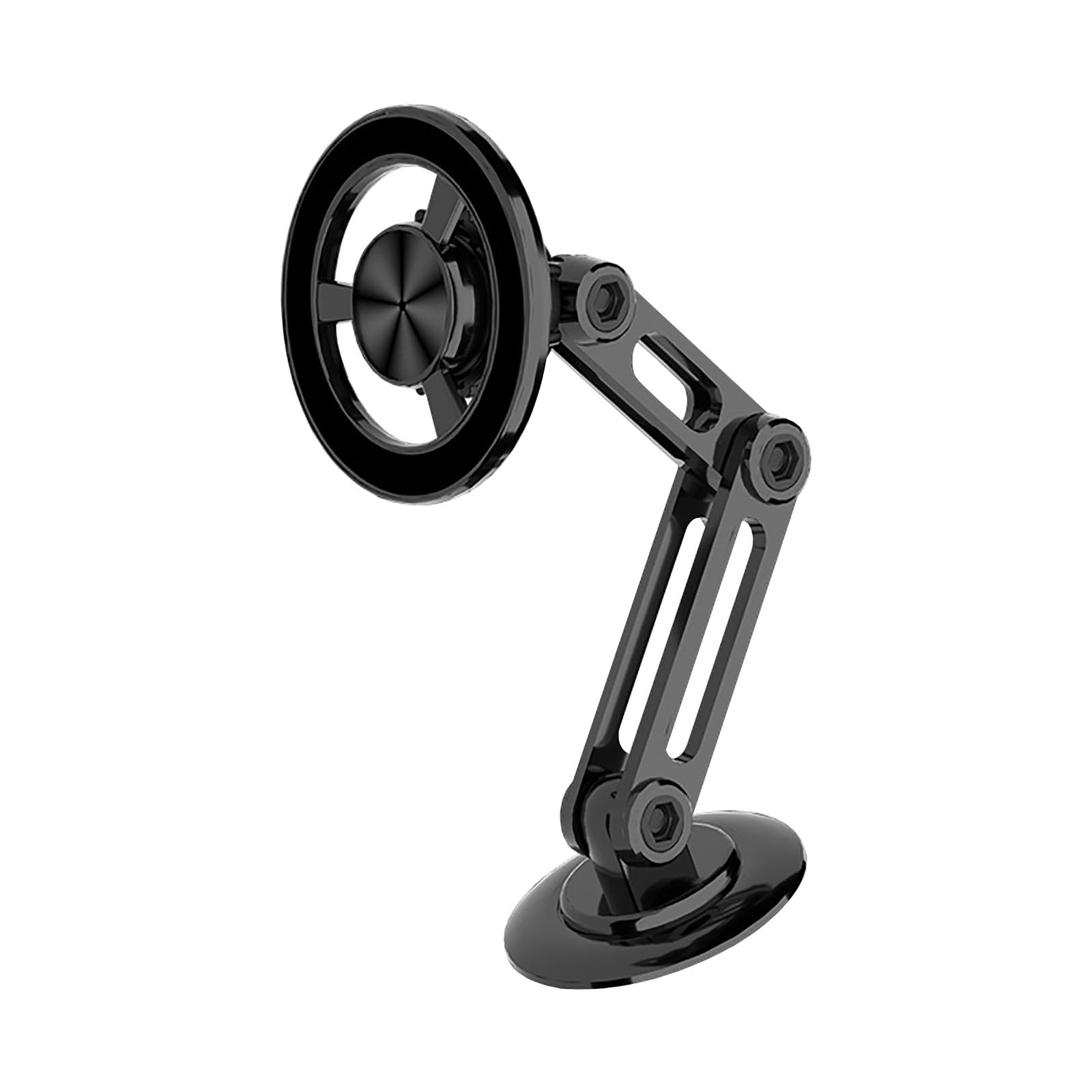 Uscallm Magnetic Car Phone Holder, Metal Car Navigation Holder, 360 Degree Rotatable Head Suction Cup Foldable Car Mount, Phone Universal #