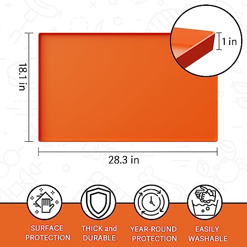 Silicone Griddle Mat for Blackstone, 28-inch Blackstone Griddle Cover, Heavy Duty Food Grade Silicone Griddle Mat-All Season Cooking Surface Protective Cover