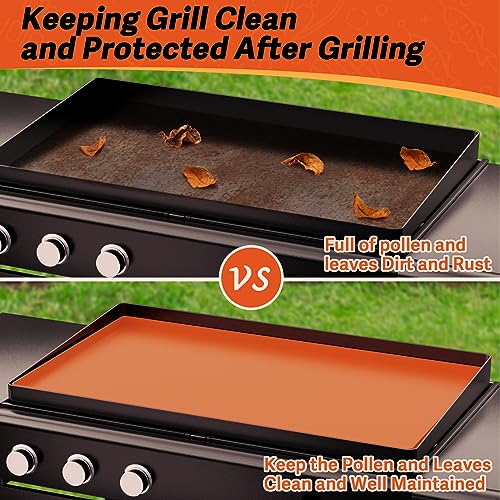 Silicone Griddle Mat for Blackstone, 28-inch Blackstone Griddle Cover, Heavy Duty Food Grade Silicone Griddle Mat-All Season Cooking Surface Protective Cover