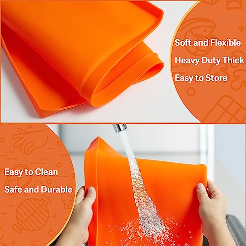 Silicone Griddle Mat for Blackstone, 28-inch Blackstone Griddle Cover, Heavy Duty Food Grade Silicone Griddle Mat-All Season Cooking Surface Protective Cover