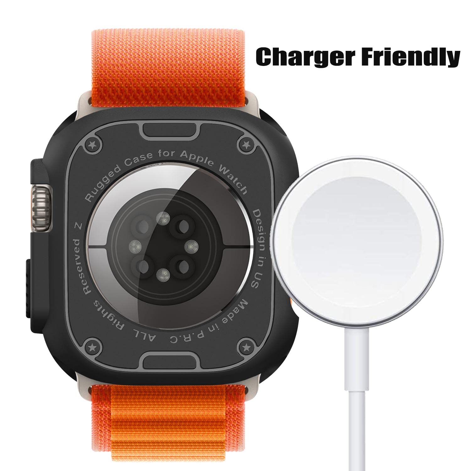 Botomore Compatible with Apple Watch Ultra Case 49mm, [NO Screen Protector] Military Grade Matte Rugged Bumper Shockproof Cover for iWatch
