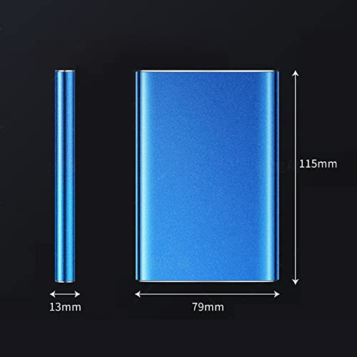 ERYUE 1TB USB3.0 High-Speed Portable Hard Disk 2.5 inch SATA Mobile Hard Drive High-Speed Transmission for PC Laptop Blue