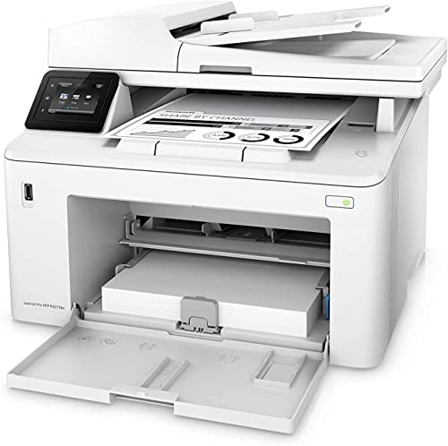HP Monochrome Laserjet Pro MFP M227fdwL Wireless AIO Printer, 2.7" Touch Screen, Print Copy Scan Fax, 1200x1200 dpi, Up to 30ppm, Auto Duplex Printing, 35-Sheet ADF with Printer Cable