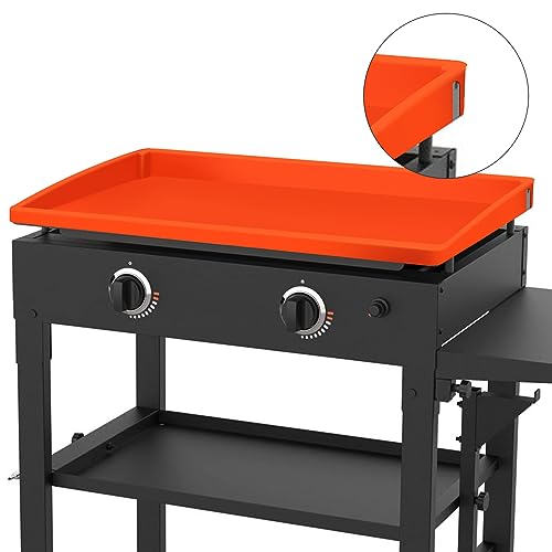 Vangostella 28 inch Griddle Mat Cover for Blackstone,Upgrade Full Edge Coverage-Heavy Duty -Food Grade Silicone Grill Cover, Cooking Surface Protective Mat Cover for Blackstone 28" Griddle ¡