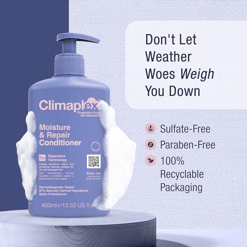 Climaplex Moisture and Repair Shampooo and Conditioner Duo - Soothing, Purifying, and Moisturizing - Adds Shine and Smooths Scalp - Contains Detangling Benefits - Suitable for All Hair Types - 2 pc